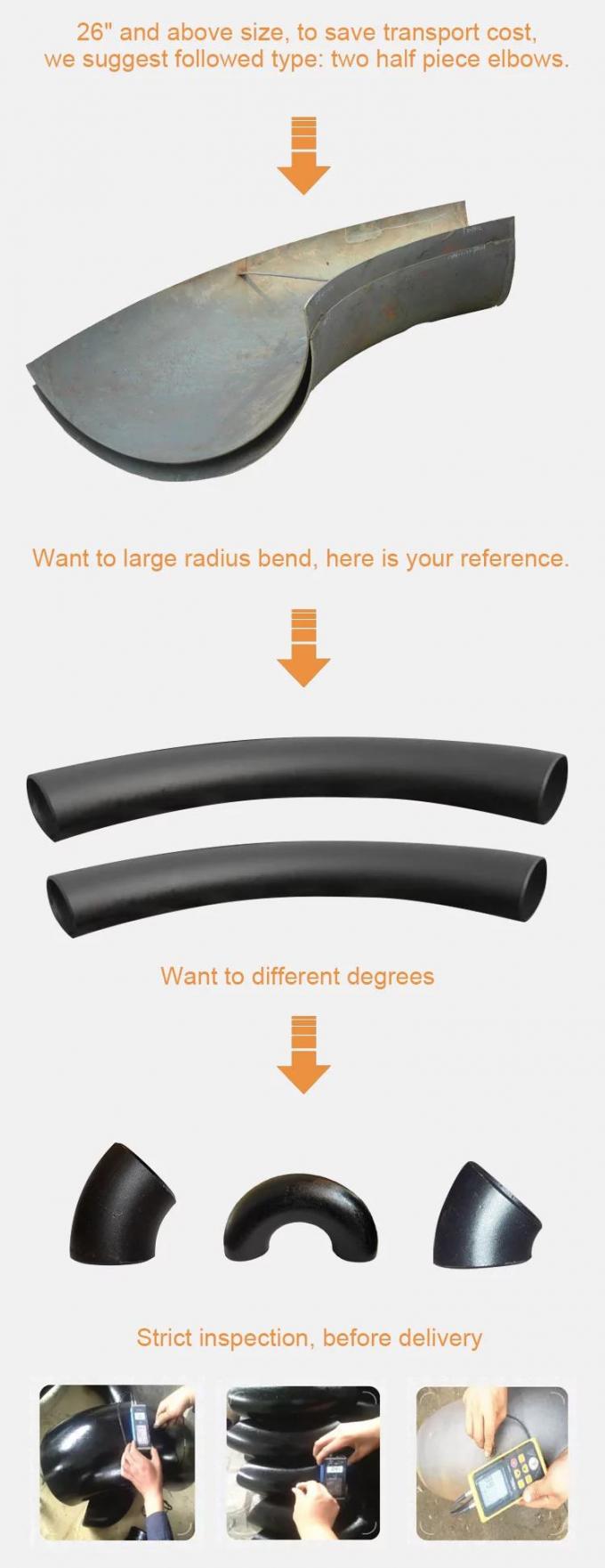 Sch 40 5D Pipe Bends LR API 5L Gr. B Seamless BW Stainless Steel 90 ...