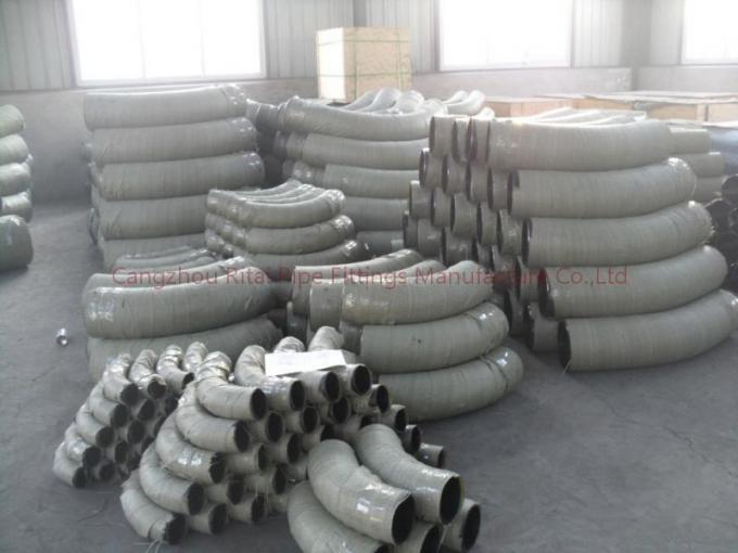 JIS BW 3D Pipe Bends 4 Inch 45 Degree SGP Flanged For Fabrication