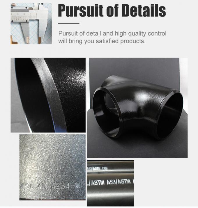 JIS Pipe Fitting Tee SGP Welded MS SW ASTM A234 WPB Fittings